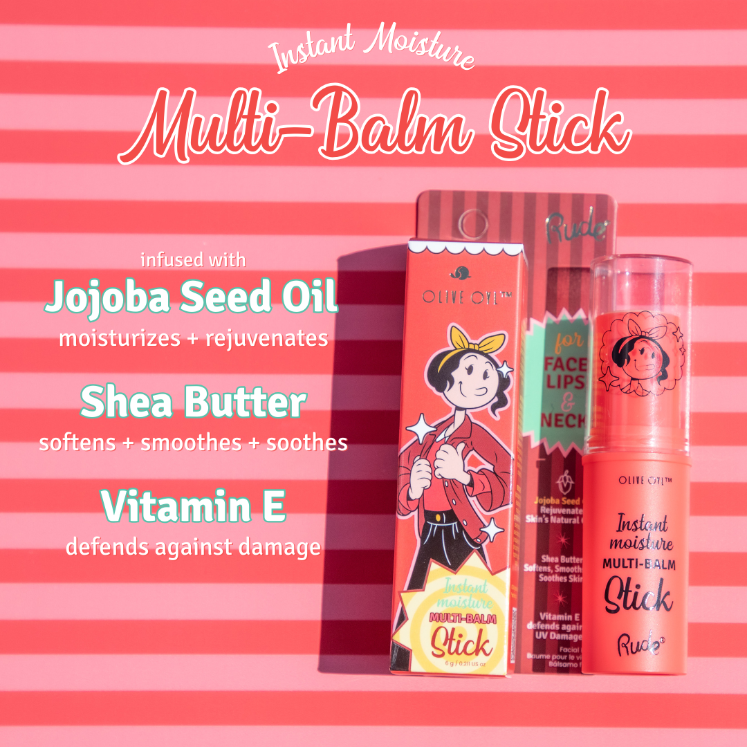 RUDE Olive Oyl Instant Moisture Multi-Balm Stick