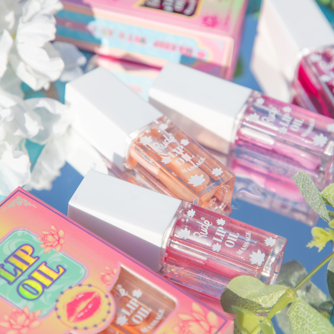 RUDE Lip Oil Massage Duo